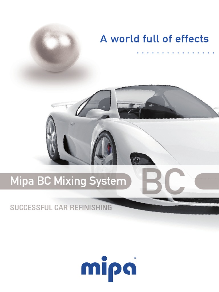 Mipa BC Mixing System: A World Full of Effects | PDF | Color | Paint