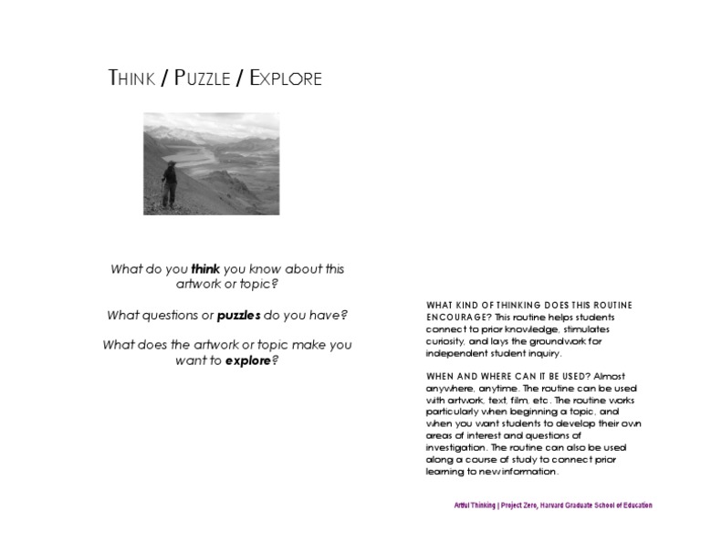 Think Puzzle Explore | PDF