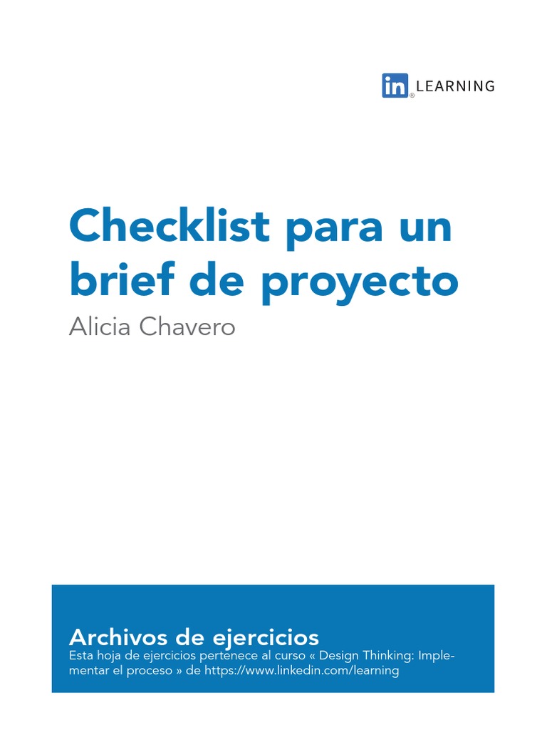 Comprehensive Project Brief Checklist: Ensuring All Key Details Are ...