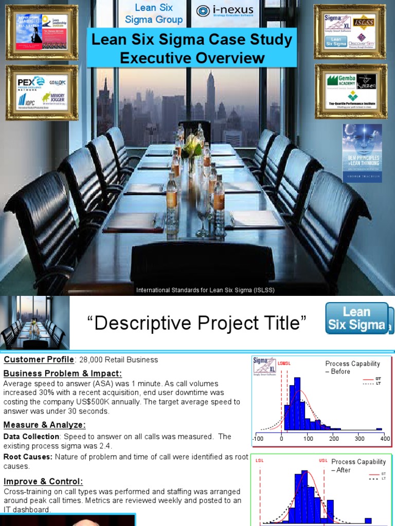 Lean Six Sigma Case Study Executive Overview Lean Six Sigma Case Study Executive Overview | PDF ...