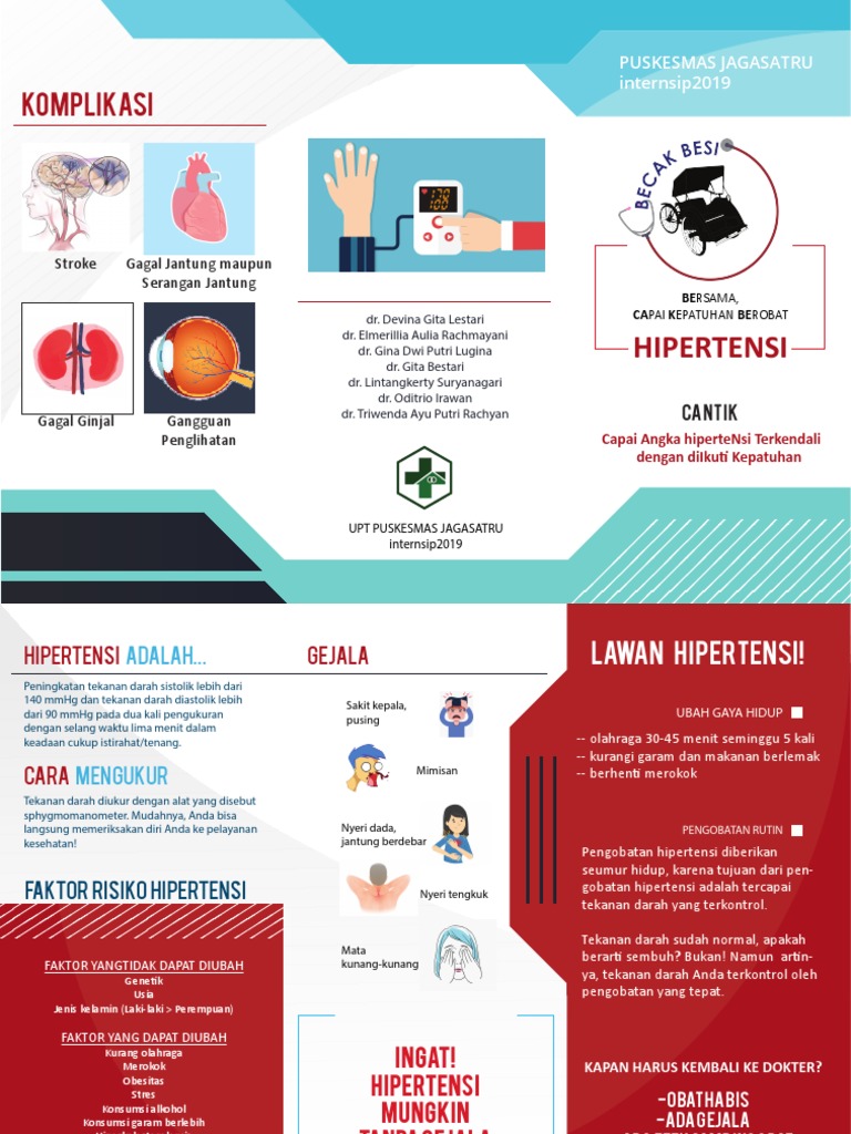 Leaflet Hipertensi PDF | PDF
