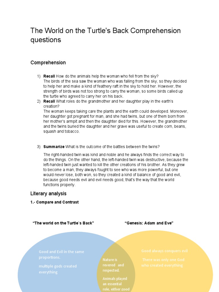 The World On The Turtle's Back | PDF | Iroquois | God