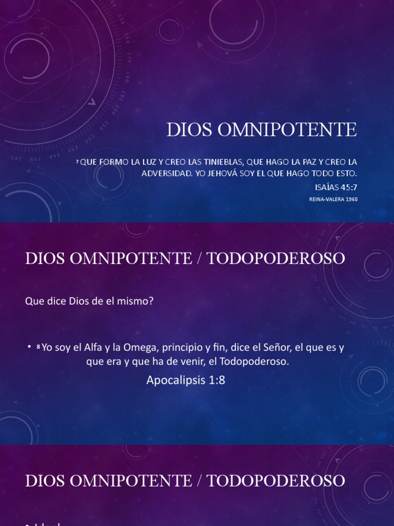 Dios Omnipotente | PDF