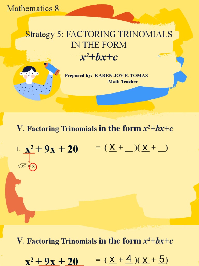 Math8.Factoring General Trinomials | PDF
