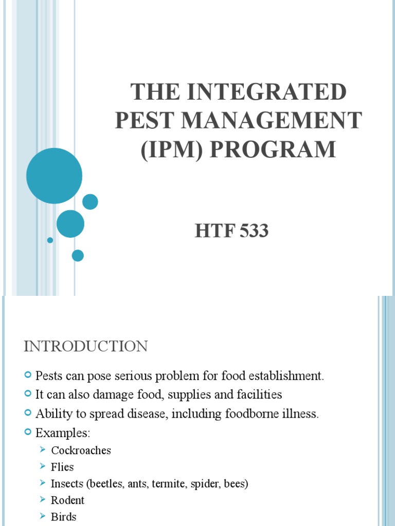The Integrated Pest Management (Ipm) Program | PDF | Pest Control ...