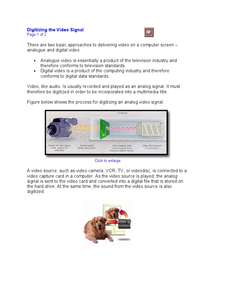 Digitizing The Video Signal | PDF | Video | Digital Television