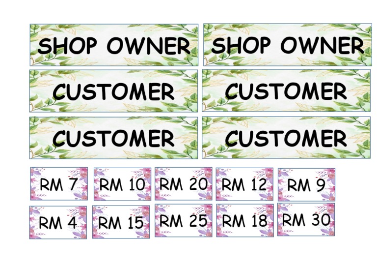 Label Role Play | PDF