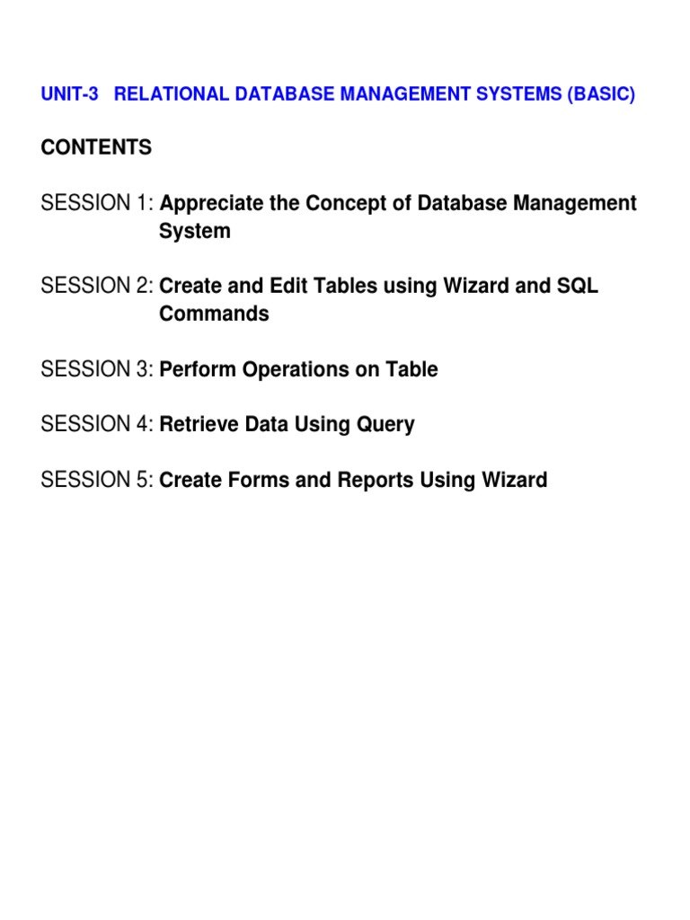 Unit - 3 RDBMS | PDF | Relational Database | Relational Model