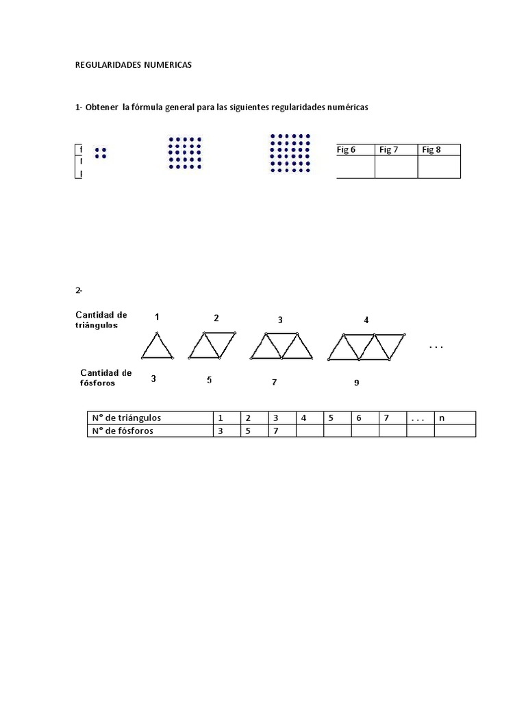 Regularidades Numericas Pdf