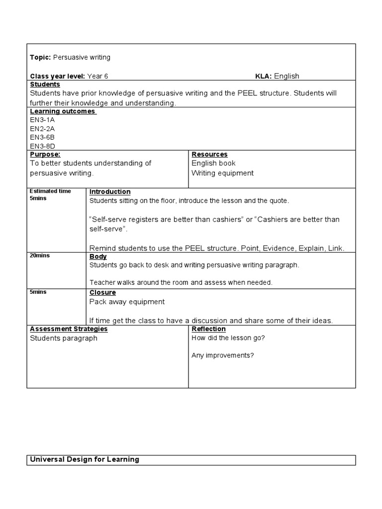 Year 6 Persuasive Writing | PDF | Knowledge | Education Theory