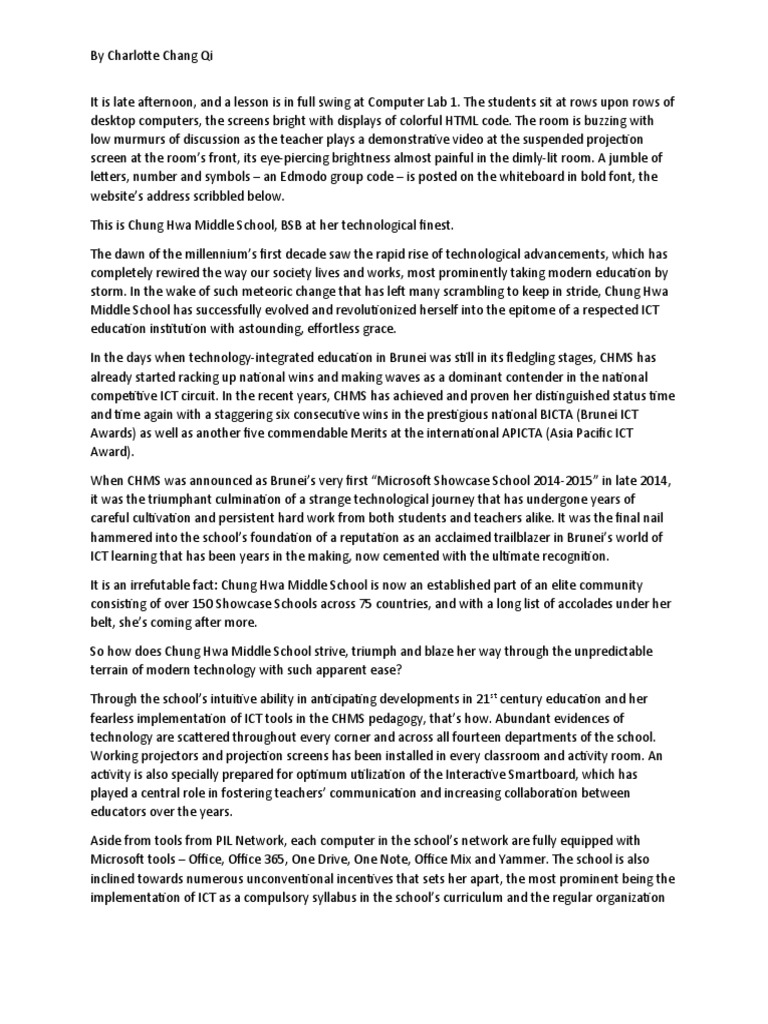 ICT in CHMS | PDF | Educational Technology | Behavior Modification