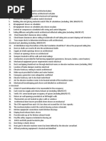 MEP Checklist | PDF | Duct (Flow) | Plumbing