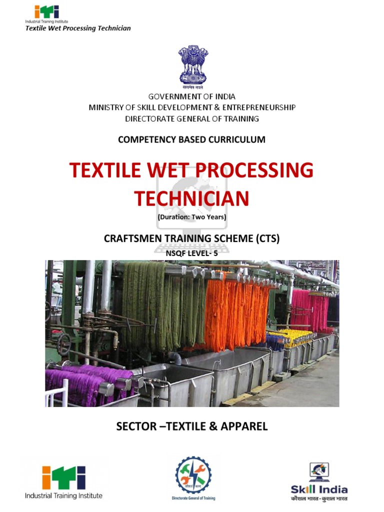 Textile Wet Processing Technician Curriculum | PDF | Dyeing ...