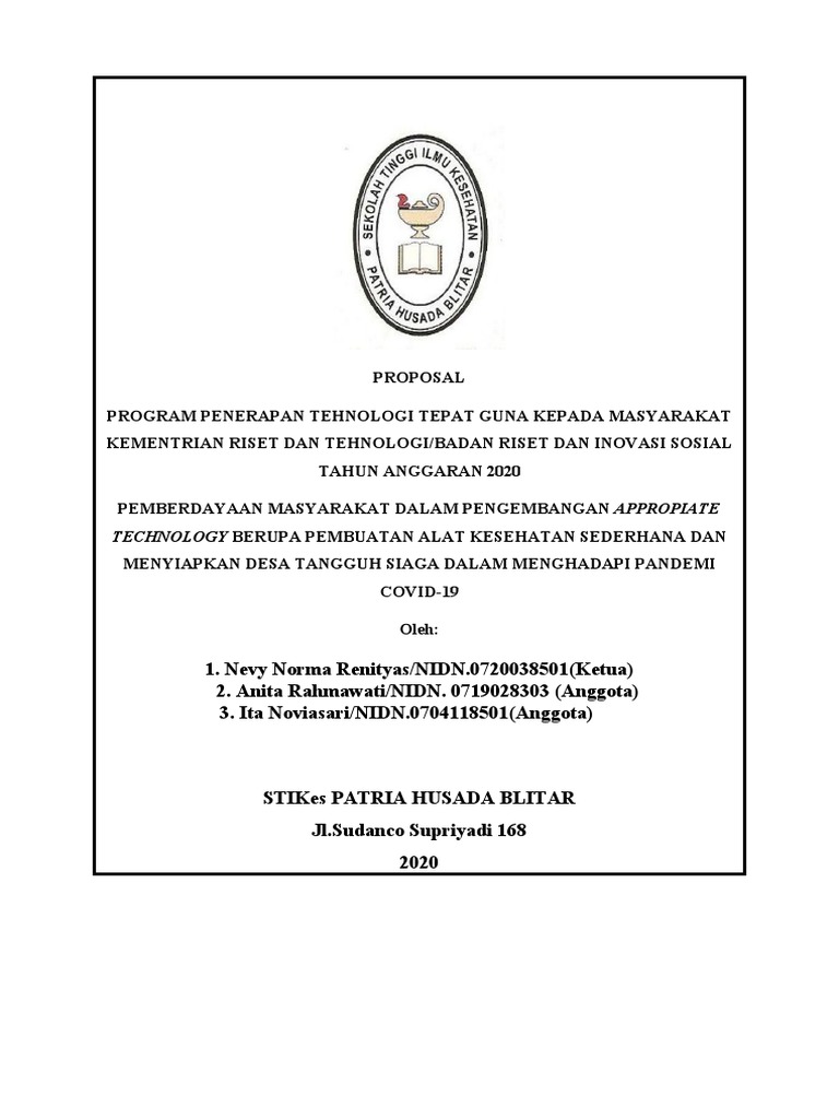 PROPOSAL Pengabmas Covid | PDF