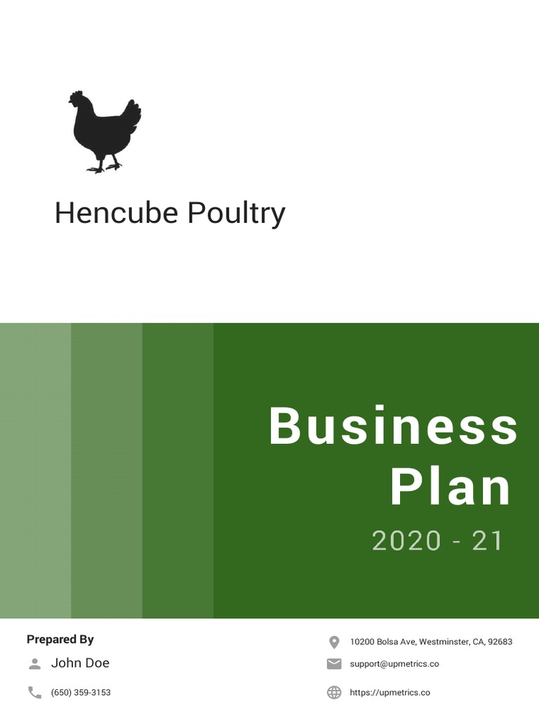 Hencube Poultry Business Plan Overview | PDF | Chicken | Poultry Farming