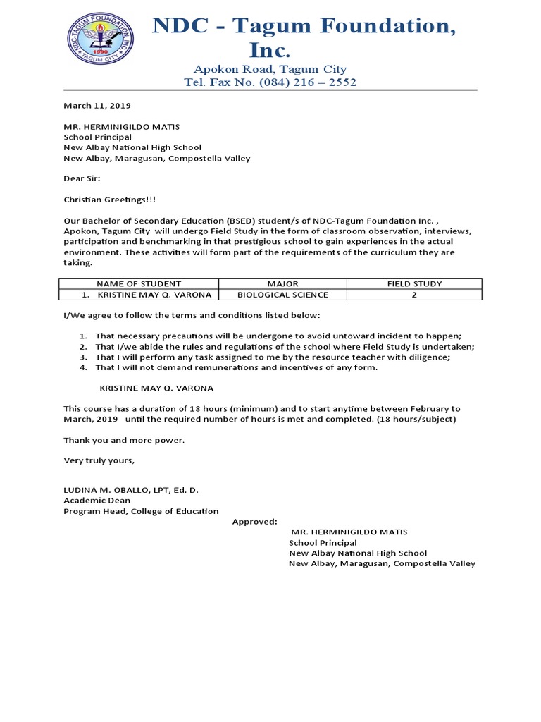 NDC Letterhead | PDF | Teachers | Curriculum