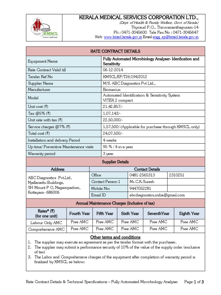 Fully Automated Microbiology Analyzer-Idenfication and Sensitivity PDF ...