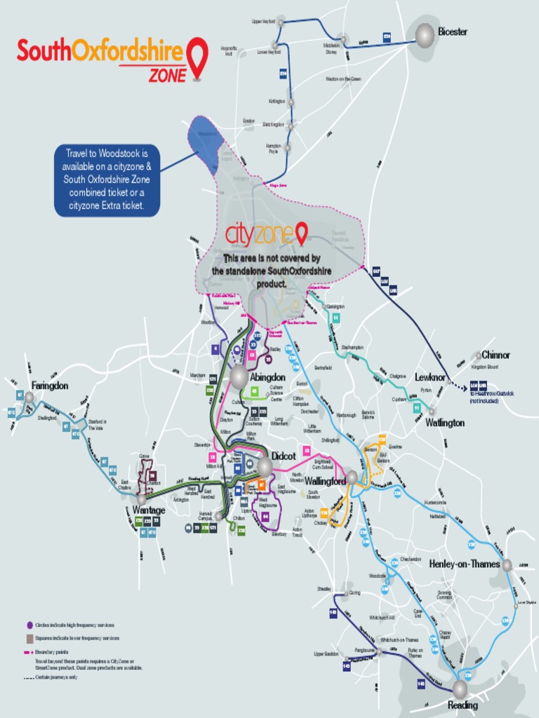 South Oxon Network Map August2019 V2 - WEB | PDF | Transport