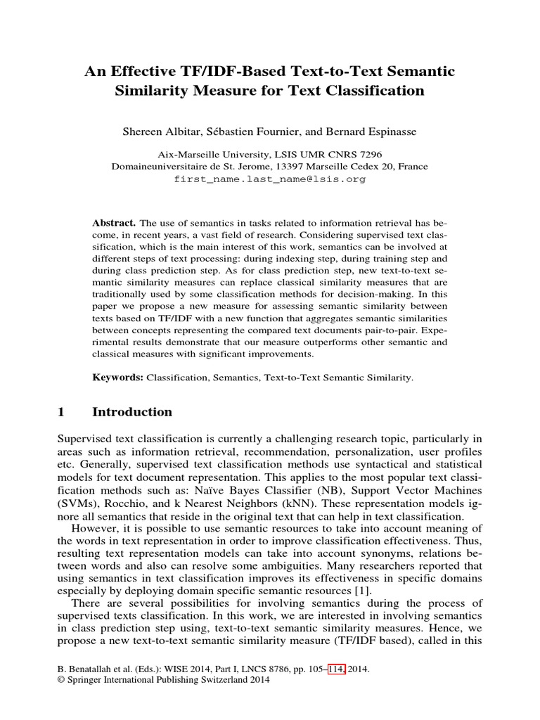 978 3 319 11749 2 - 8 PDF | PDF | Statistical Classification | Semantics