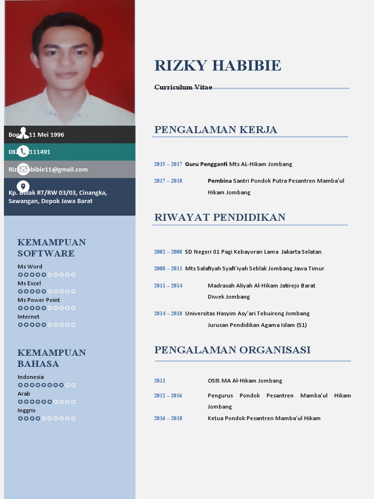 CV RIZKY HABIBIE Edit | PDF