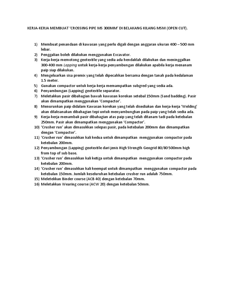 Mos Pipe | PDF | Teknologi & Rekayasa