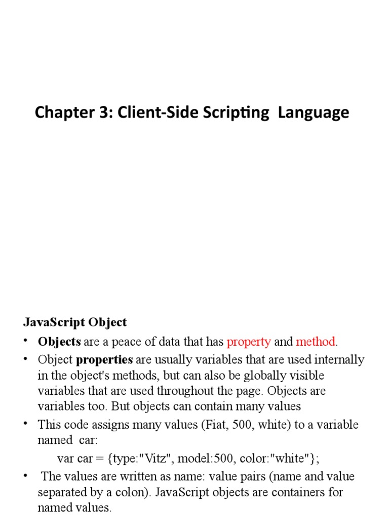 Chapter 3: Client-Side Scripting Language | PDF | Dynamic Html ...