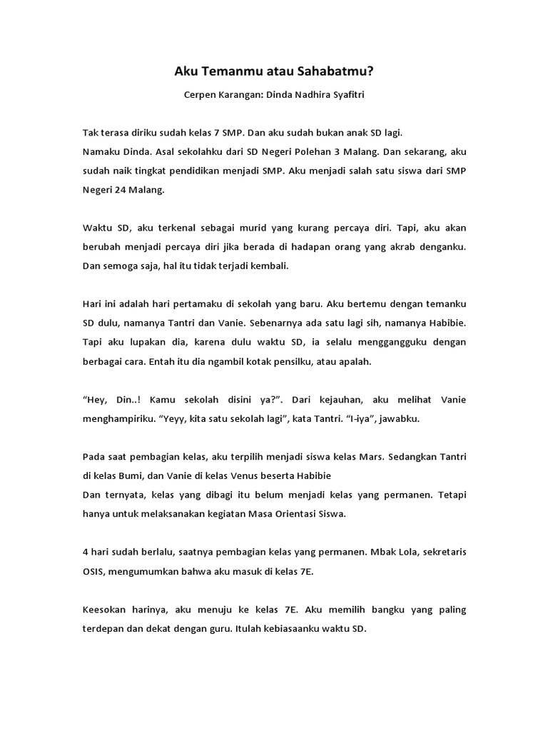 Cerpen Remaja 9 PDF | PDF