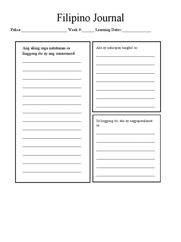 Filipino Journal | PDF