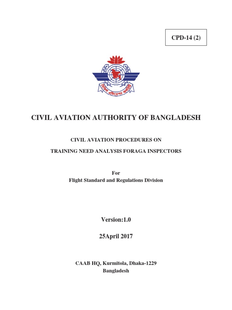 CAA Training Procedures for AGA Inspectors | PDF | Expert | Audit