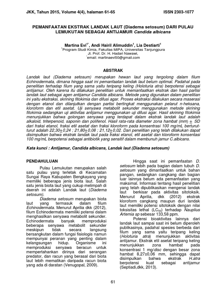 Landak Laut DLM Farmasi PDF | PDF | Sains & Matematika