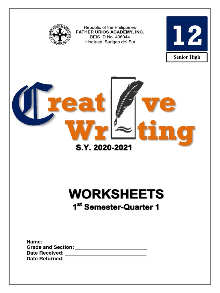 Creative Writing Overview and Activities | PDF | Creative Writing ...