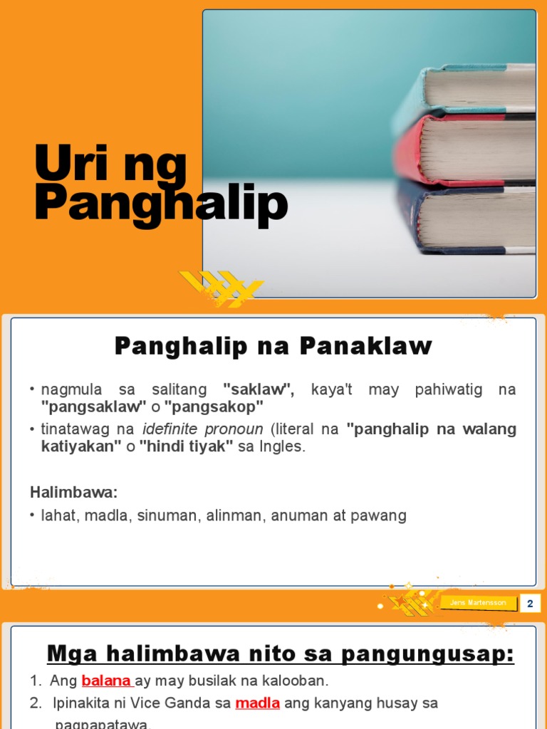 Panghalip With Halimbawa | PDF