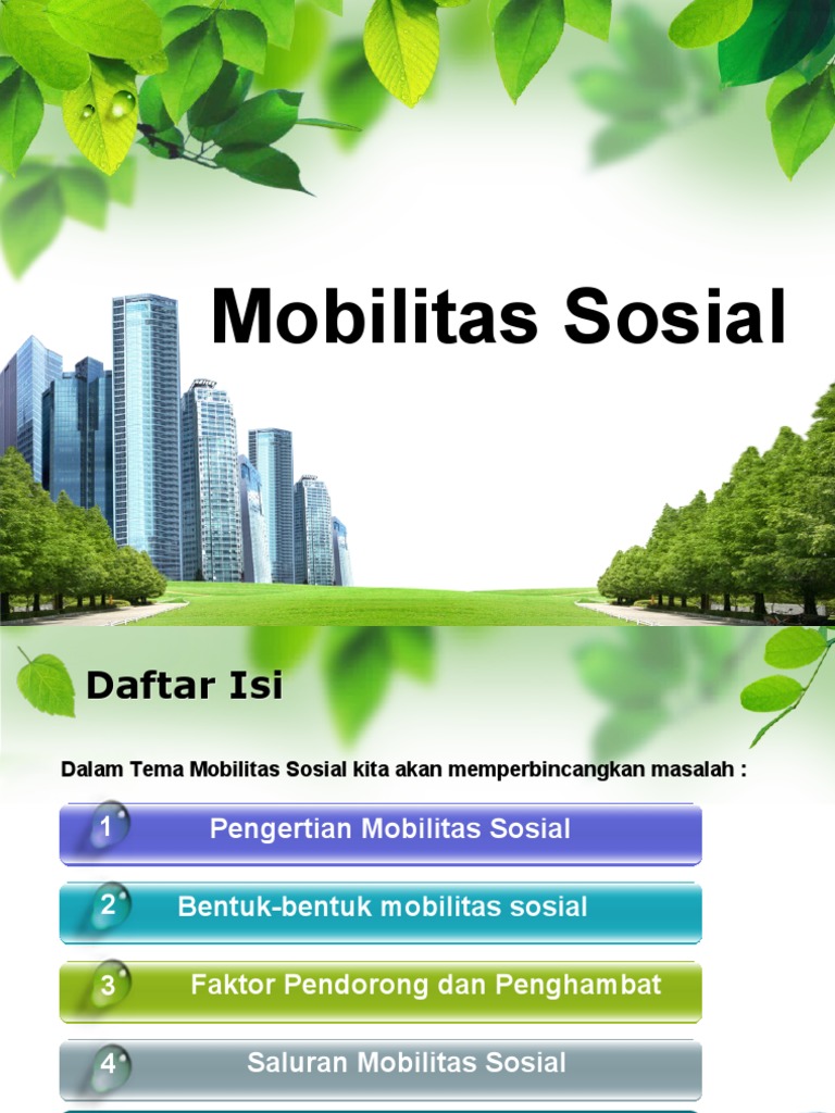 Dampak Mobilitas Sosial dalam Masyarakat | PDF