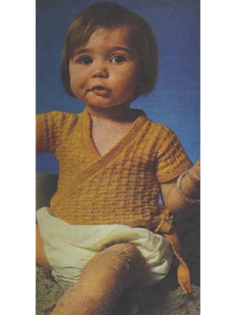 Knitting Pattern for Crossover Top | PDF | Gauge (Knitting) | Knitting