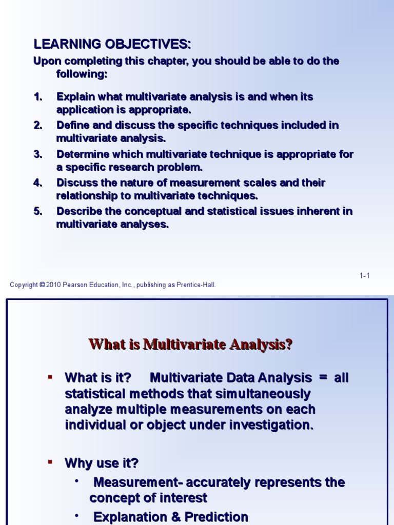 Chapter 1 - Multivariate | PDF | Level Of Measurement | Type I And Type ...