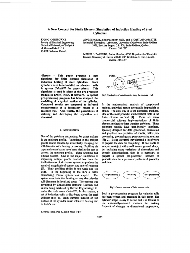 A New Concept For Finite Element Simulation of Induction Heating | PDF | Finite Element Method ...