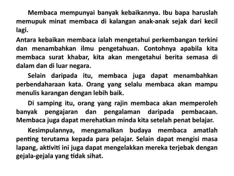 Kebaikan Membaca | PDF