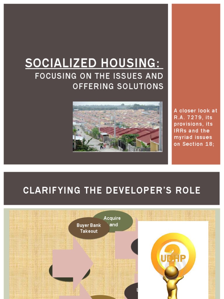 Socialized Housing:: Focusing On The Issues and Offering Solutions ...