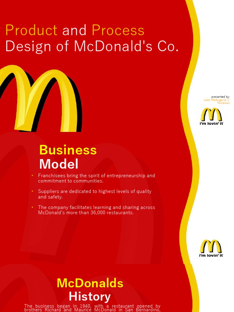 Product Process: and Design of Mcdonald'S Co | PDF | Mc Donald's | Fast ...