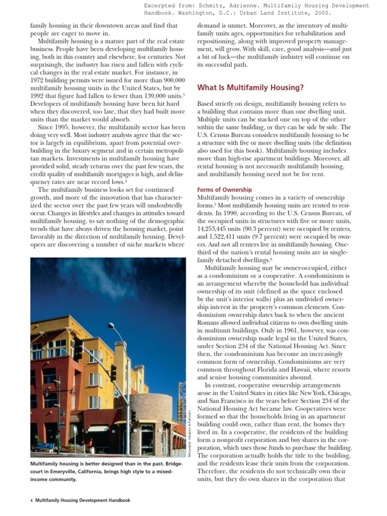Understanding Multifamily Housing | PDF | Apartment | Condominium