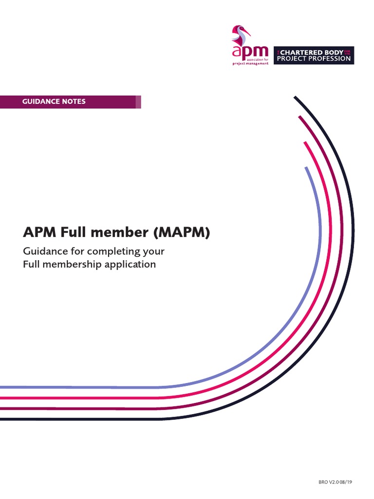 APM Full Member (MAPM) : Guidance For Completing Your Full Membership ...