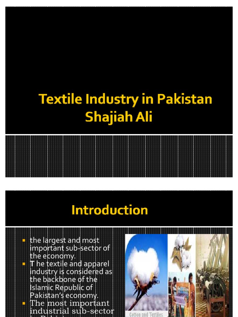 PK Textile Industry | PDF | Cotton | Pakistan