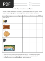 Isulat Ang Pangalan NG Larawan Worksheets | PDF