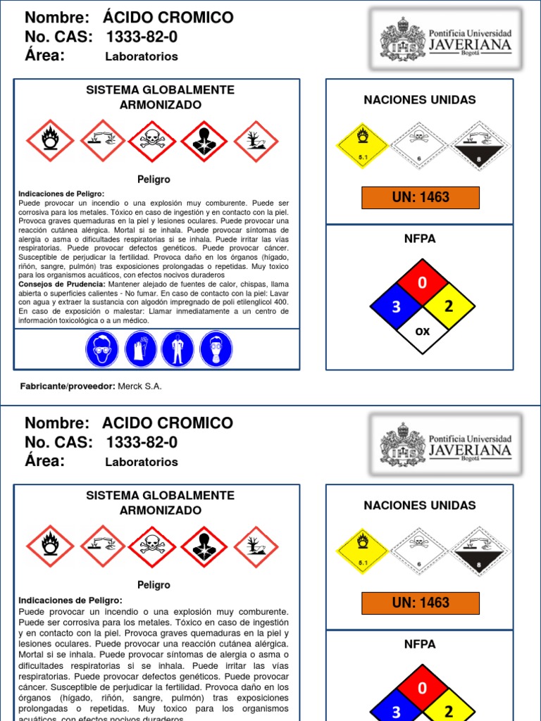 Acido Cromico | PDF | Alergia | Quemar