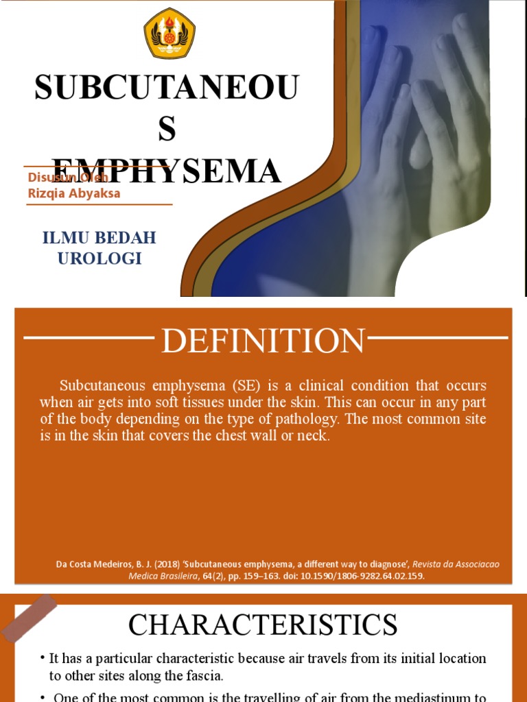 5.3 Subcutaneous Emphysema | PDF | Human Diseases And Disorders ...