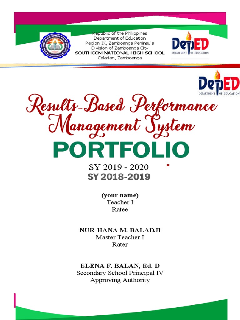 RPMS Portfolio COVER | PDF