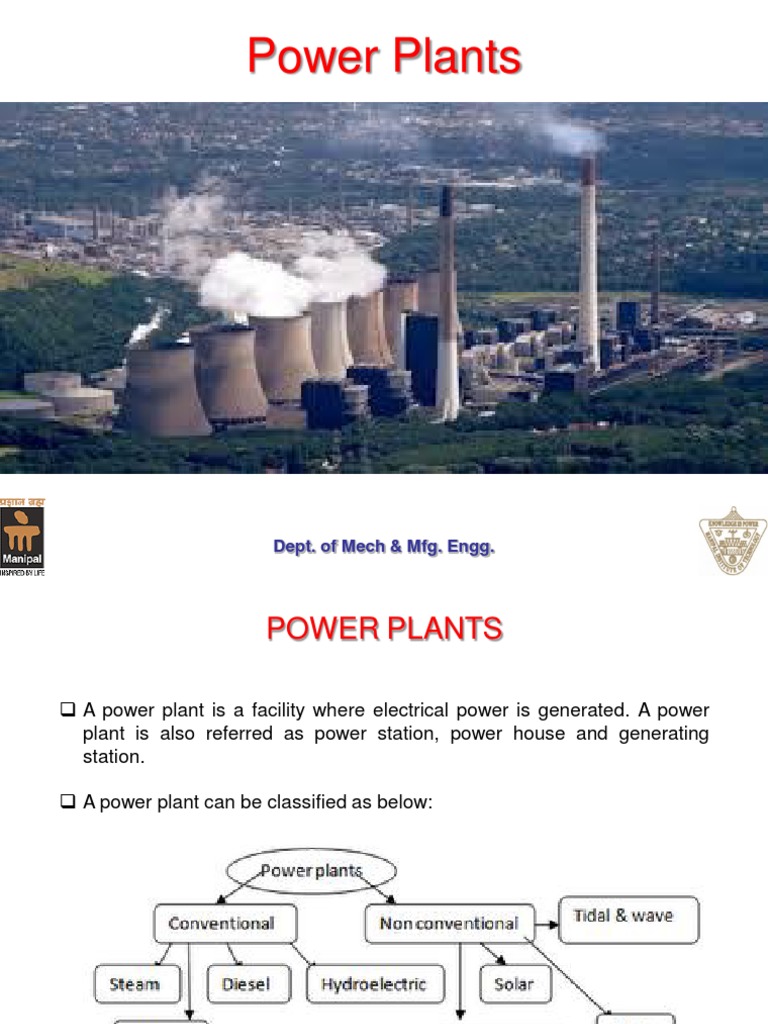 Power Plants: Dept. of Mech & Mfg. Engg | PDF | Nuclear Reactor | Power ...