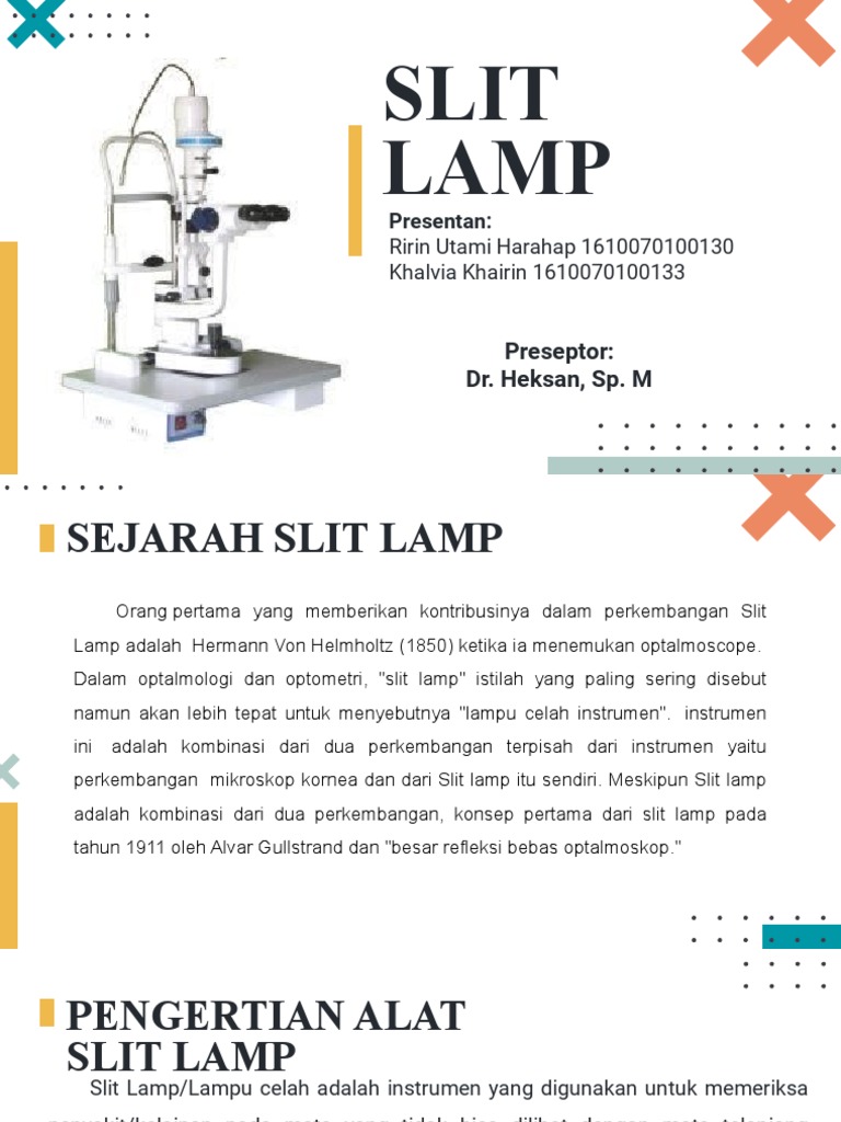 Panduan Pemeriksaan Slit Lamp | PDF
