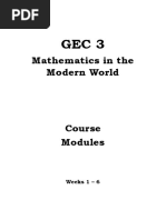 Module 1 The Nature of Mathematics. Mathematics in Our World | PDF ...
