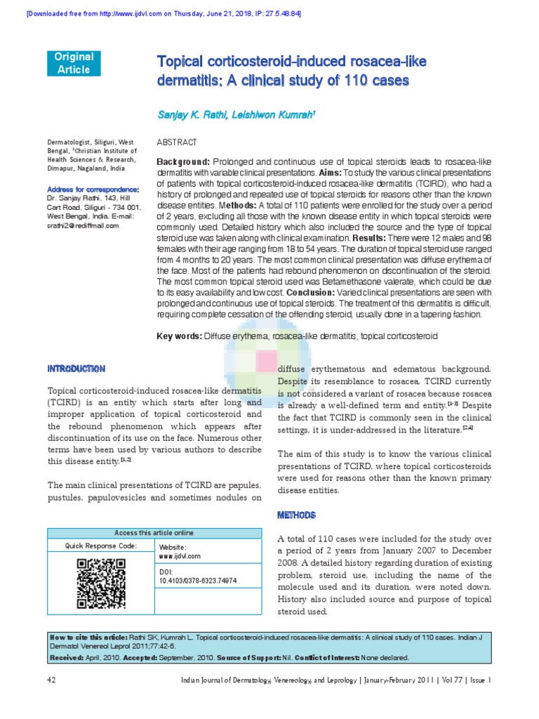 Topical Corticosteroid-Induced Dermatitis | PDF | Corticosteroid ...